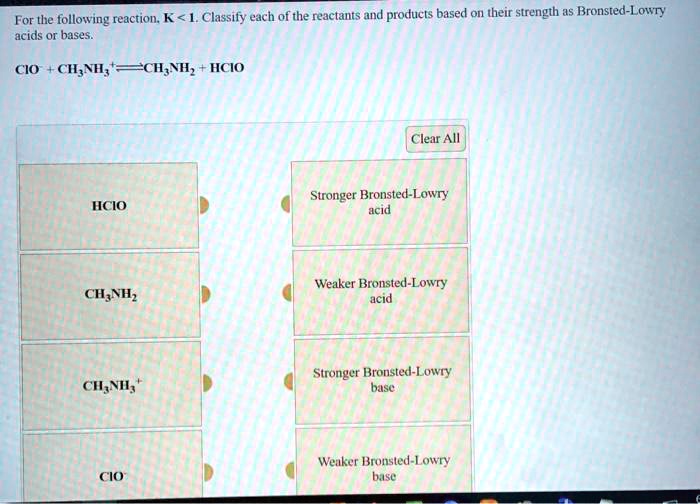 SOLVED: For tlie following reaction: K