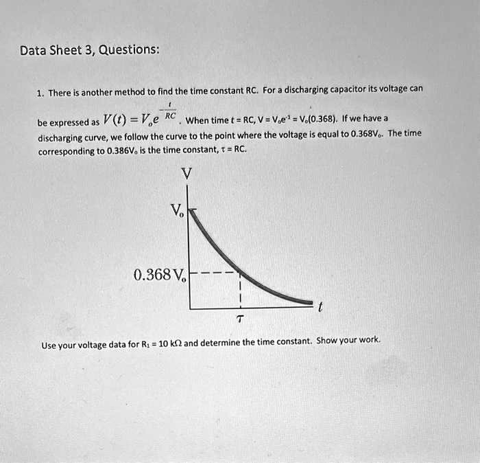 Data Sheet 3, Questions: 1. There is another method to find the time ...