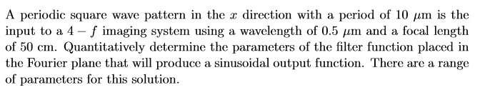 A periodic square wave pattern in the x direction with a period of 10 ...