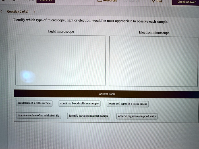 SOLVED: Chcck Answcr Question 2 0f 17 Identify which type of microscope ...