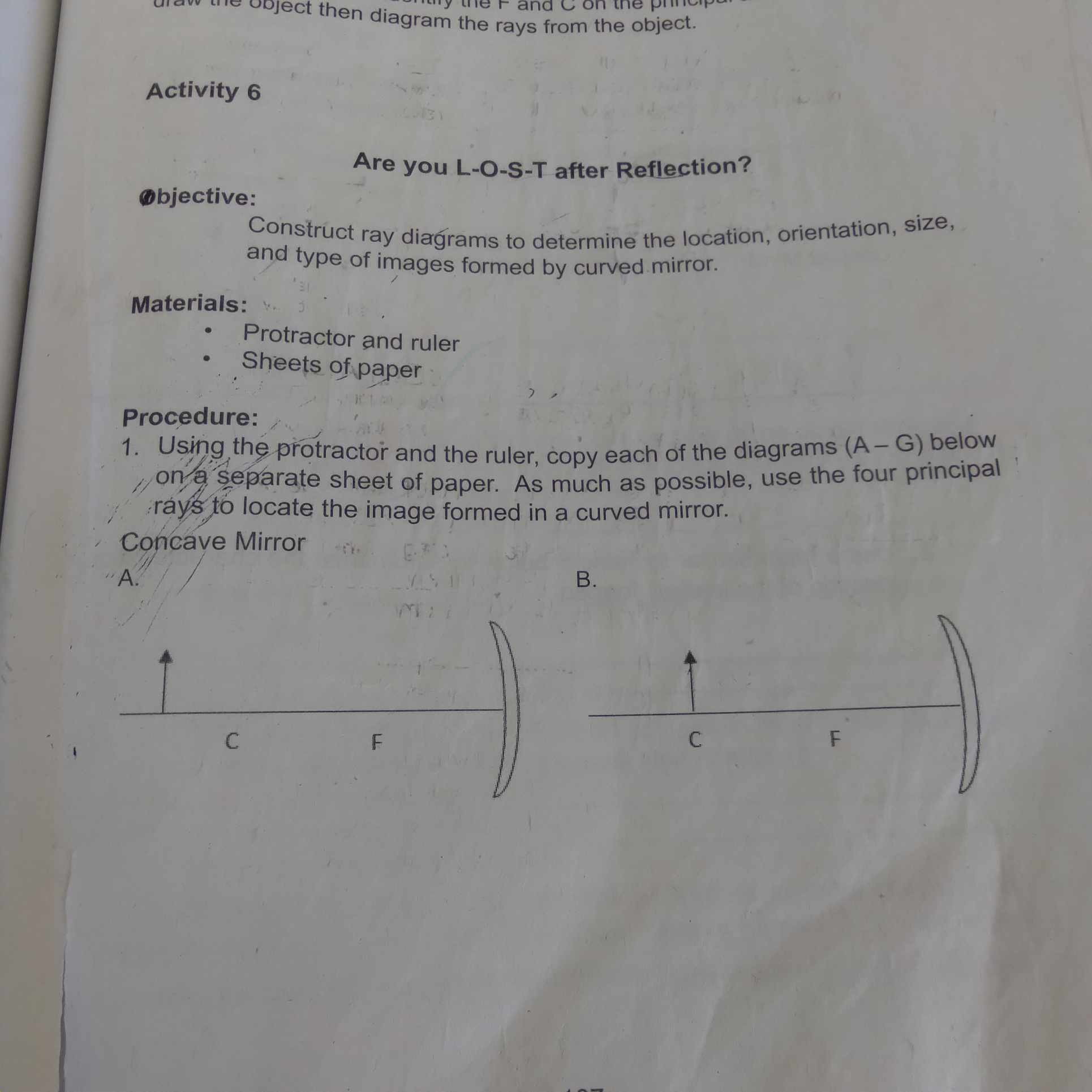 Solved Activity 6 Are You L O S T After Reflection Objective