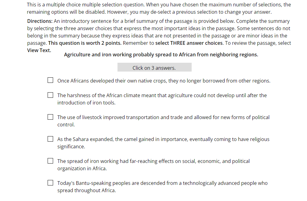 SOLVED: This is a multiple choice multiple selection question. When you have chosen the maximum ...