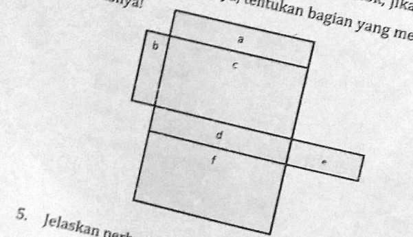 SOLVED: 4. Berikut adalah gambar jaring-jaring balok, jika huruf a dan ...