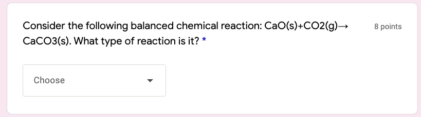 SOLVED: Consider the following balanced chemical reaction: CaO(s)+CO2(g ... SOLVED: Consider the following balanced chemical reaction: CaO(s)+CO2(g ...