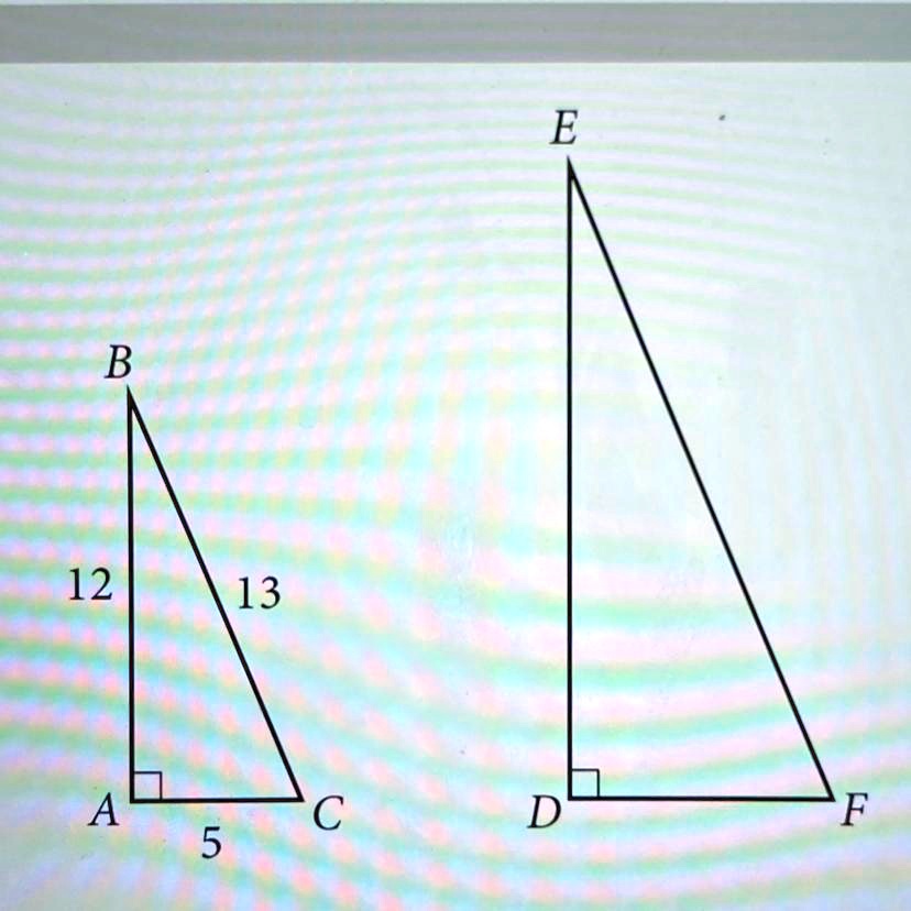 in the figure above triangle abc is similar to triangle def what is the ...