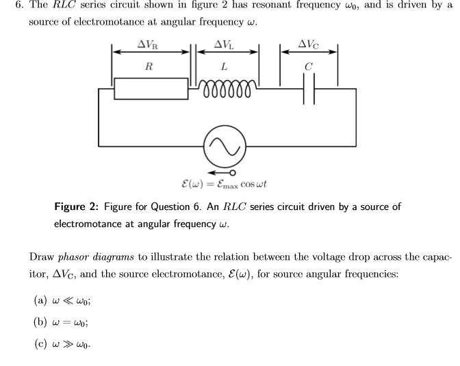 SOLVED: TThe KLC serics circuil shown ligure 2 has resonAn frequency l0 ...