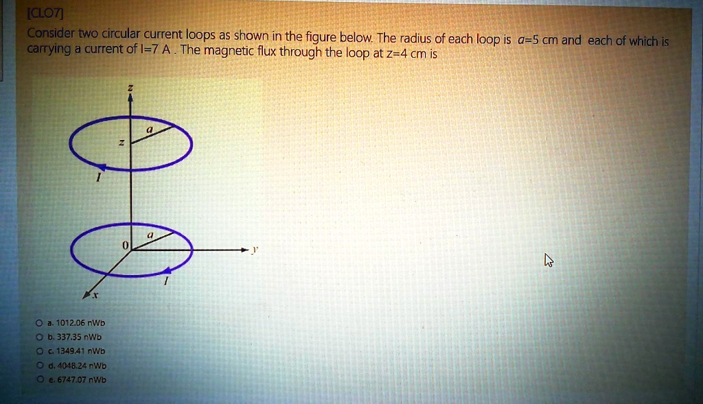 final em clo7 consider two circular current loops as shown in the ...