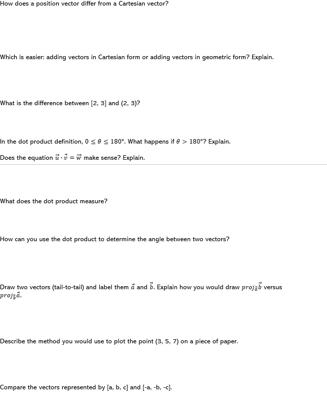 How Does A Position Vector Differ From A Cartesian Vector Which Is Easier Adding Vectors In