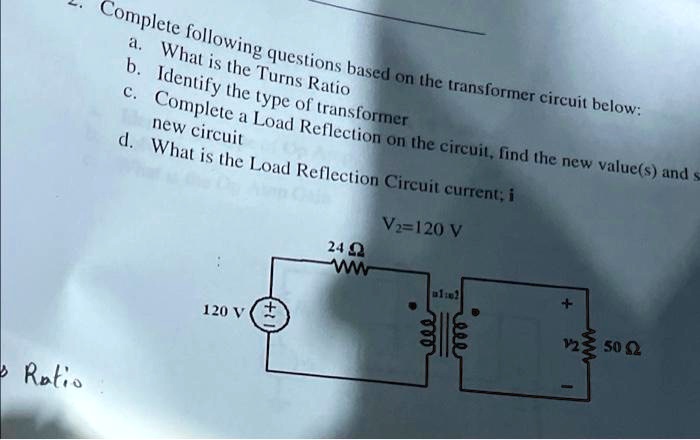 [GET ANSWER] Complete following questions based on the transformer ...