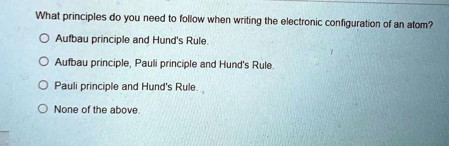 SOLVED: What principles do you need to follow when writing the ...