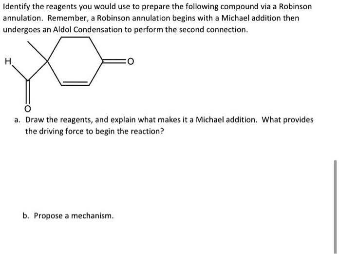 Identify the reagents you would use to prepare the following compound ...