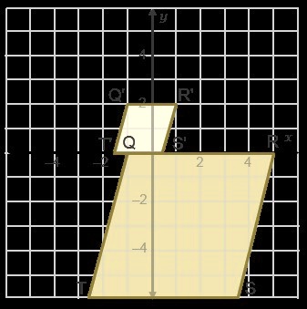 SOLVED: Geometry question! Quadrilateral QRST is dilated and translated to form a similar figure ...