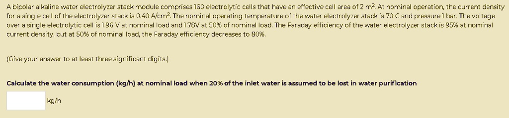 A bipolar alkaline water electrolyzer stack module comprises 160 ...