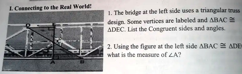 SOLVED: The bridge on the left side uses a triangular truss design ...