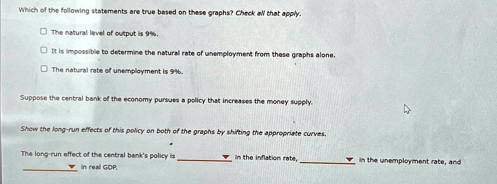 Which of the following statements are true based on these graphs? Check ...