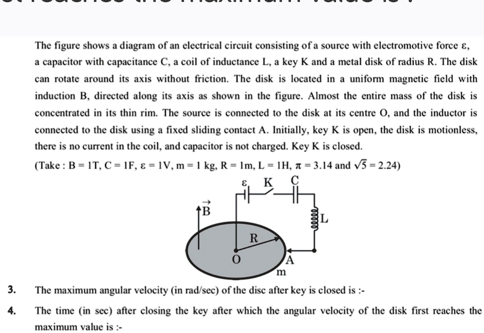The Figure Shows A Diagram Of An Electrical Circuit Consisting Of A Source With Electromotive