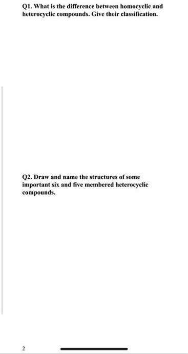 0i what is the difference between homocyclic and heterocyclic compounds ...