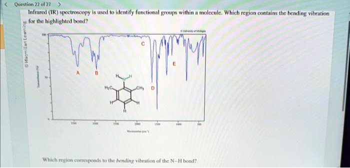 SOLVED: Question 22 of 27: Infrared (IR) spectroscopy is used to ... SOLVED: Question 22 of 27: Infrared (IR) spectroscopy is used to ...