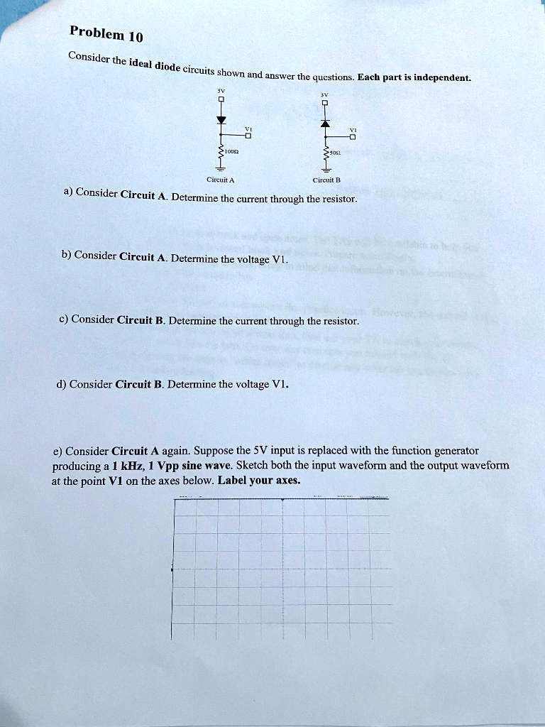 SOLVED: Problem 10 Circuit A Circuit B b) Consider Circuit A. Determine ... SOLVED: Problem 10 Circuit A Circuit B b) Consider Circuit A. Determine ...