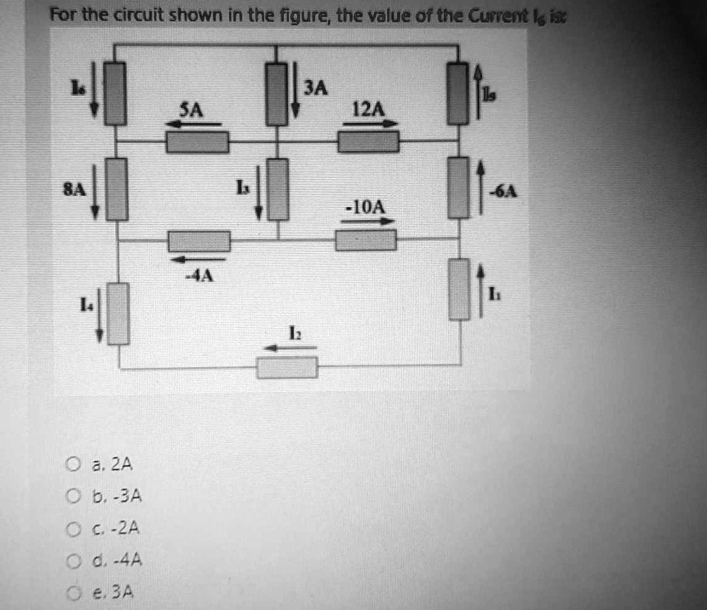 for the circuit shown in the figurethe value of the curremt lg is 3a ...