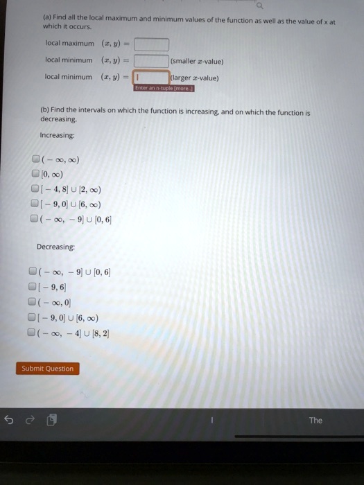 SOLVED:(a) Find . [ocal maximum and minimum values wnich DCGuns unction ...