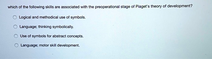 SOLVED: Which of the following skills are associated with the ...