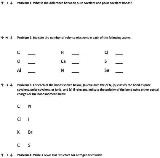 Problem 1: What is the difference between pure covalent and polar ...