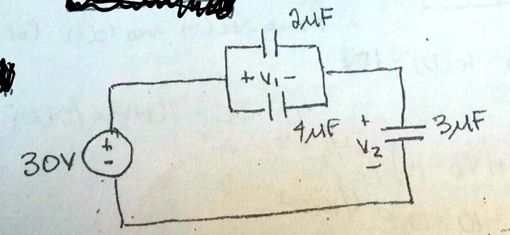 SOLVED: find V1 and V2 ? Please explain to me how to solve for V1 and V2. I already have the ...