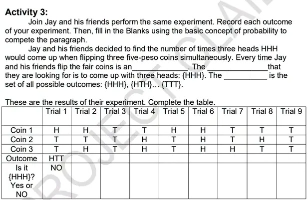 SOLVED: Activity 3: Join Jay and his friends as they perform the same ...