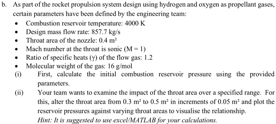 b as part of the rocket propulsion system design using hydrogen and ...
