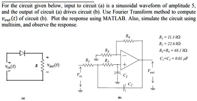 Solved For The Circuit Given Belowinput To Circuit A Is A Sinusoidal