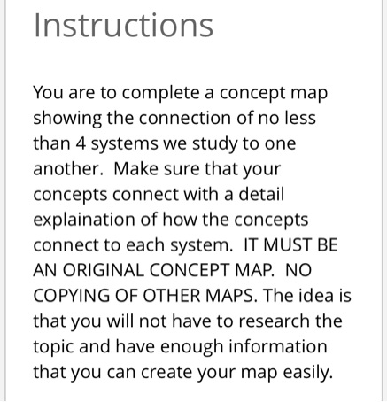 SOLVED: Instructions You are to complete a concept map showing the ...