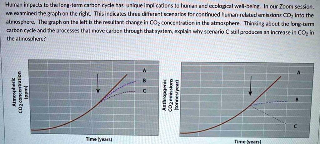 SOLVED:Human impacts to the long-term carbon cycle has unique ...