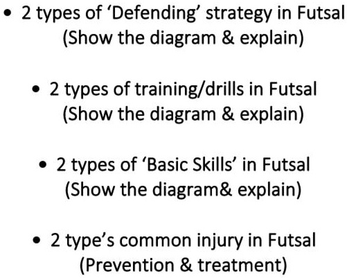 2 types of 'Defending' strategy in Futsal (Show the...