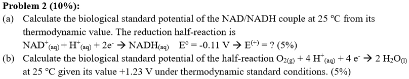 SOLVED: Problem 2 (10%): (a) Calculate the biological standard ...