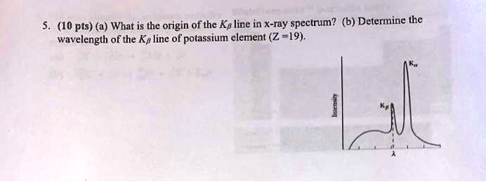5 10 pts a what is the origin of the ka line in x ray spectrum 6 ...