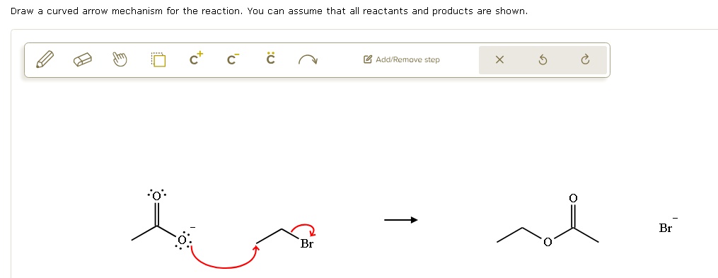 Draw a curved arrow mechanism for the reaction. You can assume that all reactants and products ...