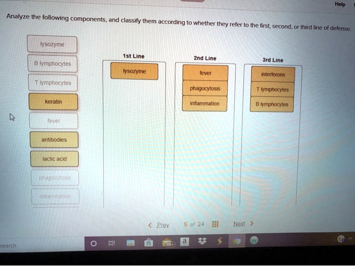 analyze the following components and classify them according whether thcy refer t0 ihe first ...