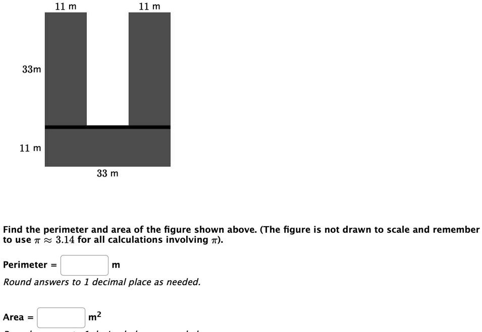 SOLVED: 'Find the perimeter of the figure shown below. Can you please explain how to do this ...