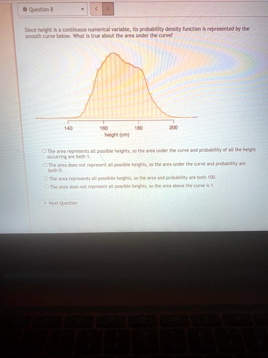 SOLVED: Since height is a continuous numerical variable, its ...