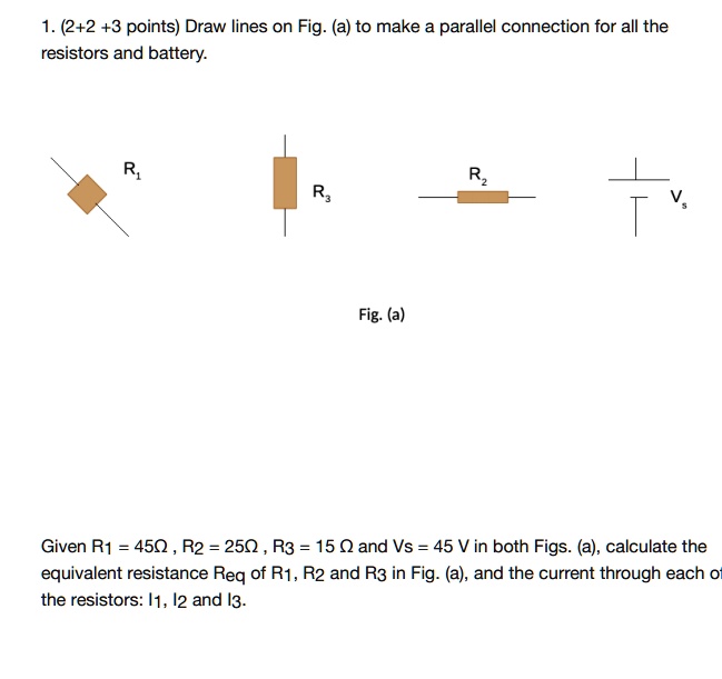 SOLVED: (2+2 +3 points) Draw lines on Fig: (a) to make parallel ...
