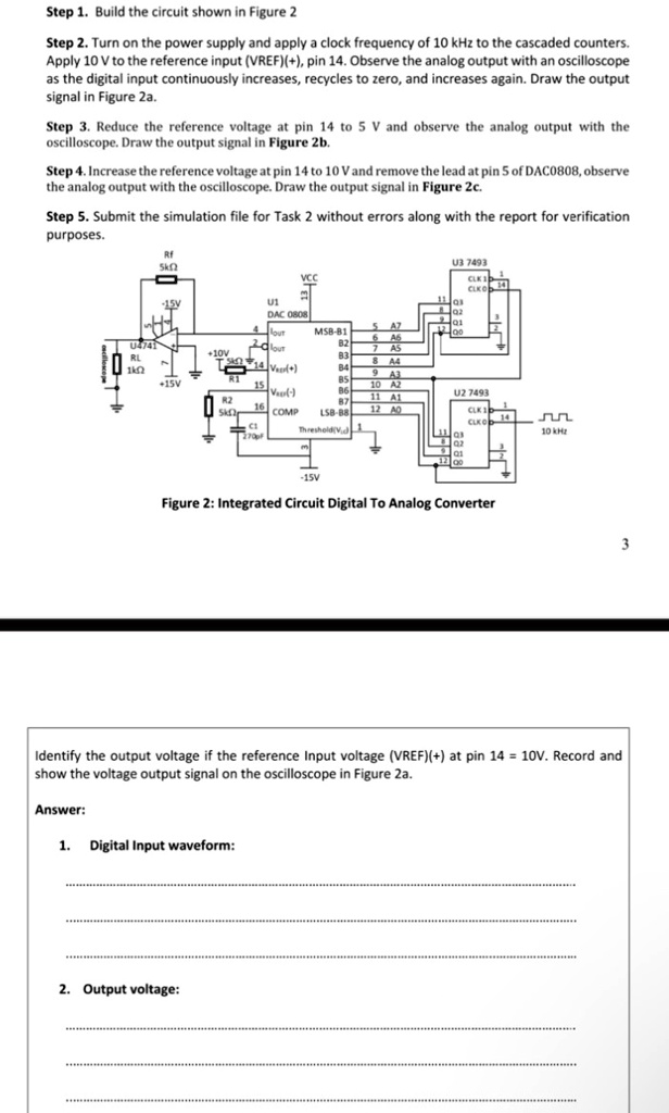 step 1 build the circuit shown in figure 2 step 2 turn on the power supply and apply a clock ...