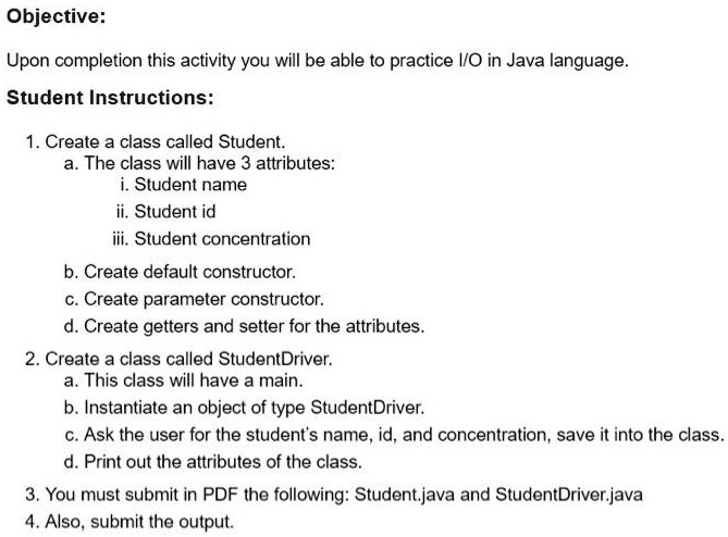 i hope you can help me thank you objective upon completion this ...