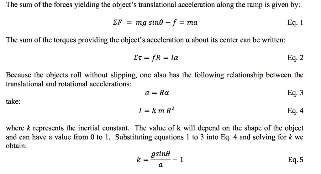 SOLVED: The sum of the forces yielding the object's translational ...