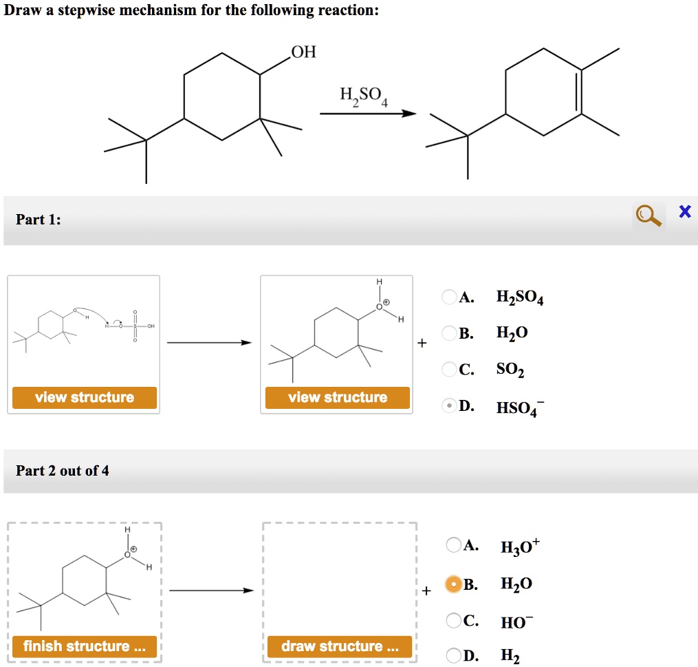 SOLVED: 'Be sure to answer all parts. Draw a stepwise mechanism for the following reaction: Step ...