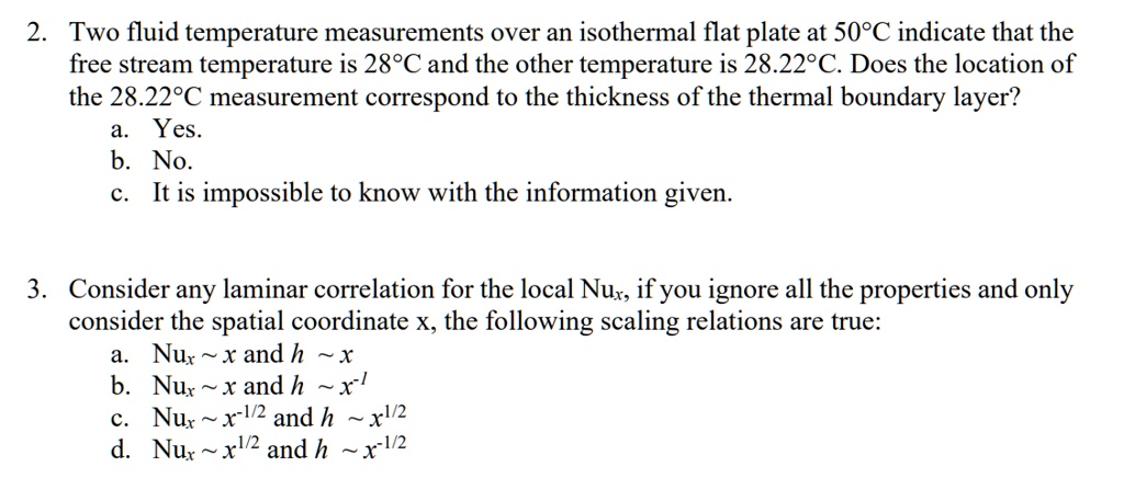 Two fluid temperature measurements over an isothermal flat plate at 50Â ...