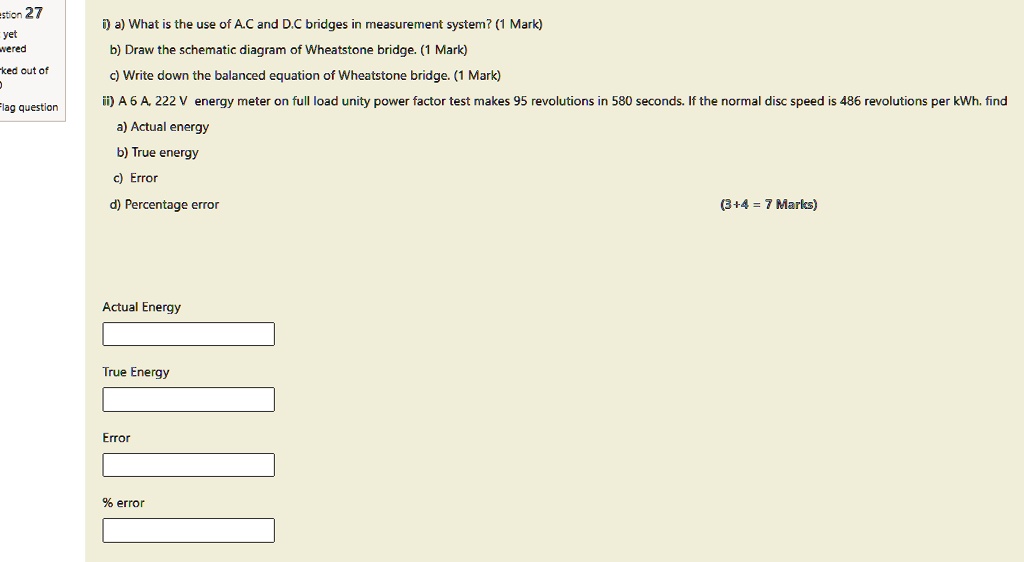 N 27 0 a what is the use of ac and dc bridges in measurement...