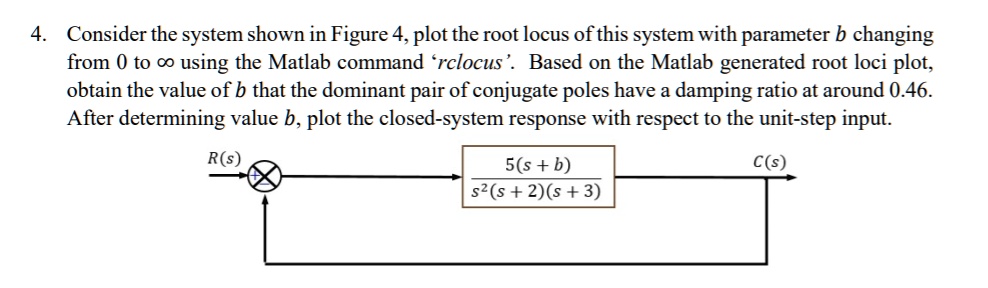 4. Consider the system shown in Figure 4, plot the root locus of this ...