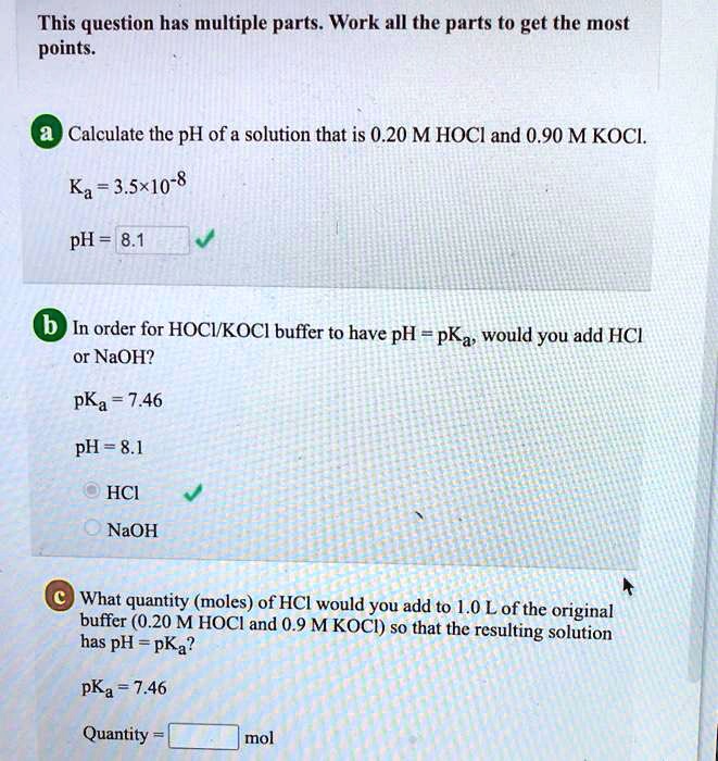 this question has multiple parts work all the parts to get the most ...
