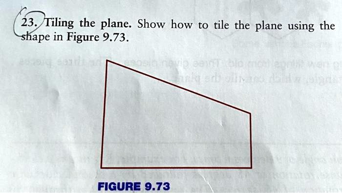 SOLVED:23, Tiling the plane Show how to tile the plane using the ~shape ...